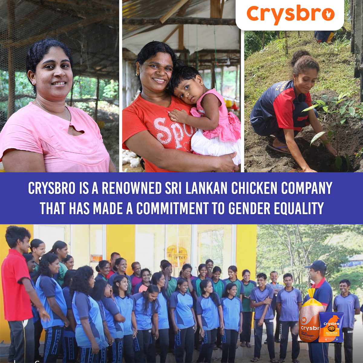 Crysbro: A Renowned Sri Lankan Chicken Company Committed to Gender Equality